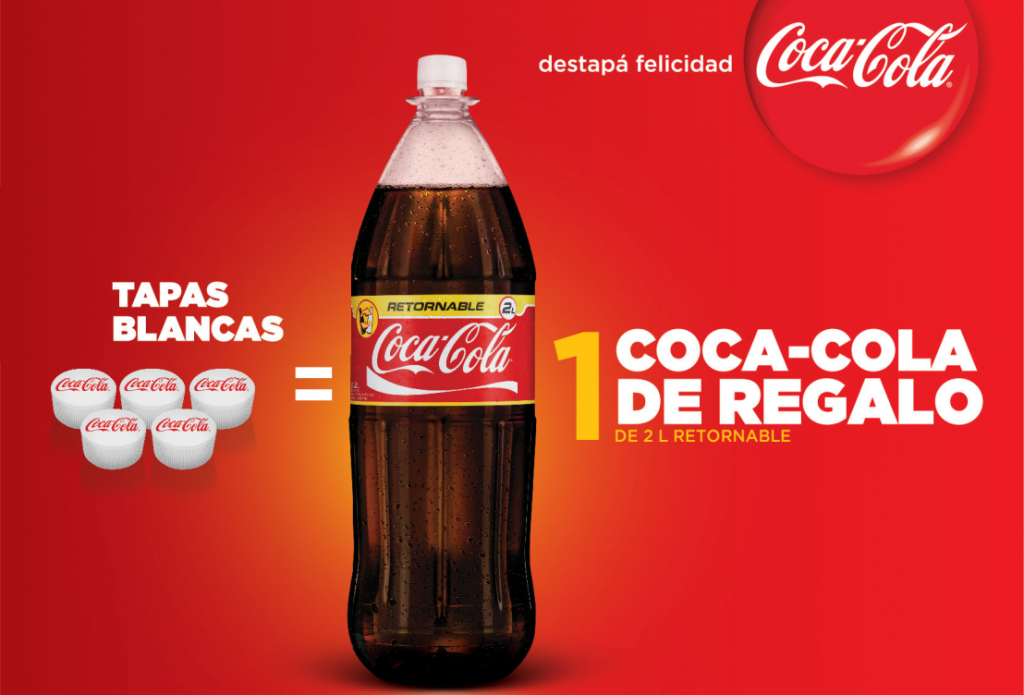 Promo Coca-Cola Frecuencias Retornables (tapitas blancas) - Infokioscos®