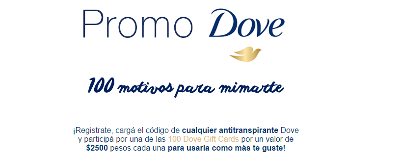 Promo Dove 100 Motivos para Mimarte - Infokioscos®